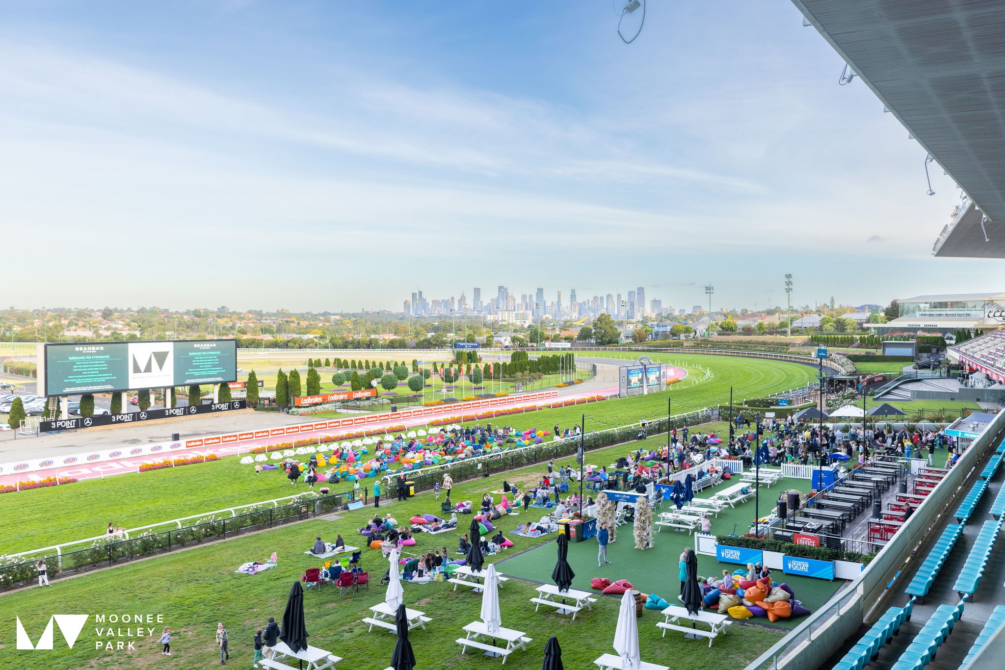 The Beanbag Cinema at Moonee Valley Park returned for its second year ...